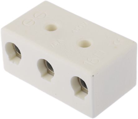 CMD7033864 Non-Fused Terminal Block, 3 Way/Pole, Screw Down Terminals ...